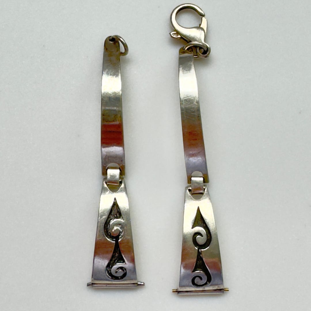 Navajo Watch Band, Sterling Shadow Box Design, Southwest Watch Bracelet ...