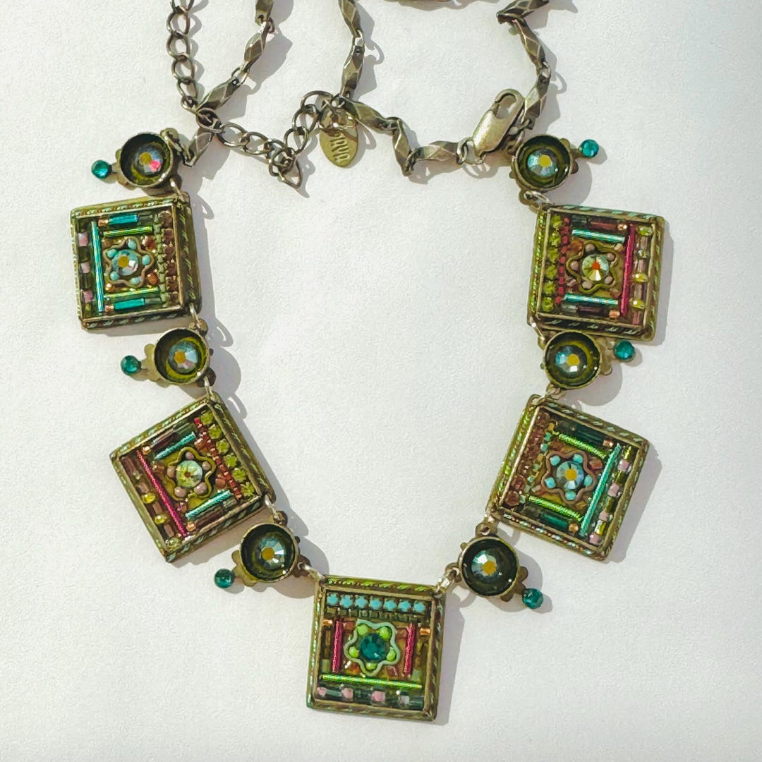 Adaya Art Deco Necklace, Jewish Israeli Jewelry, Egyptian Revival ...