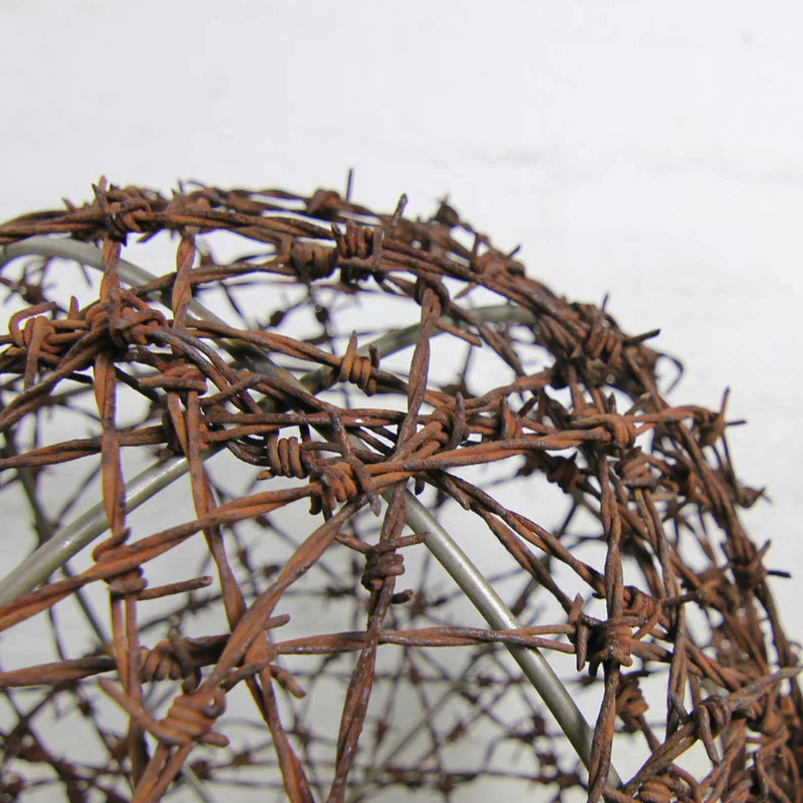 Barbed Wire Ball Light Fittings / Lamp Shades With Shadow Effect. Made ...
