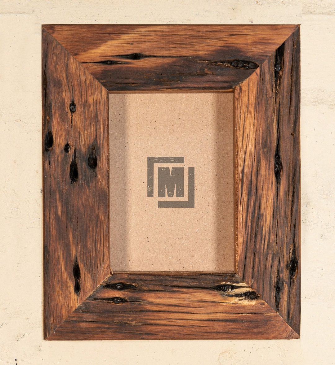 7" X 5" Chunky Recycled Wooden Photo Frame - Chunky Oiled Style. Eco ...
