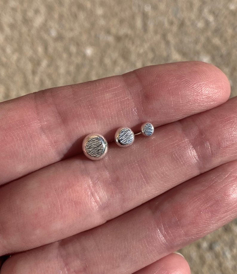 Silver Stud Earrings Small Silver Earring Studs Tiny Silver - Etsy