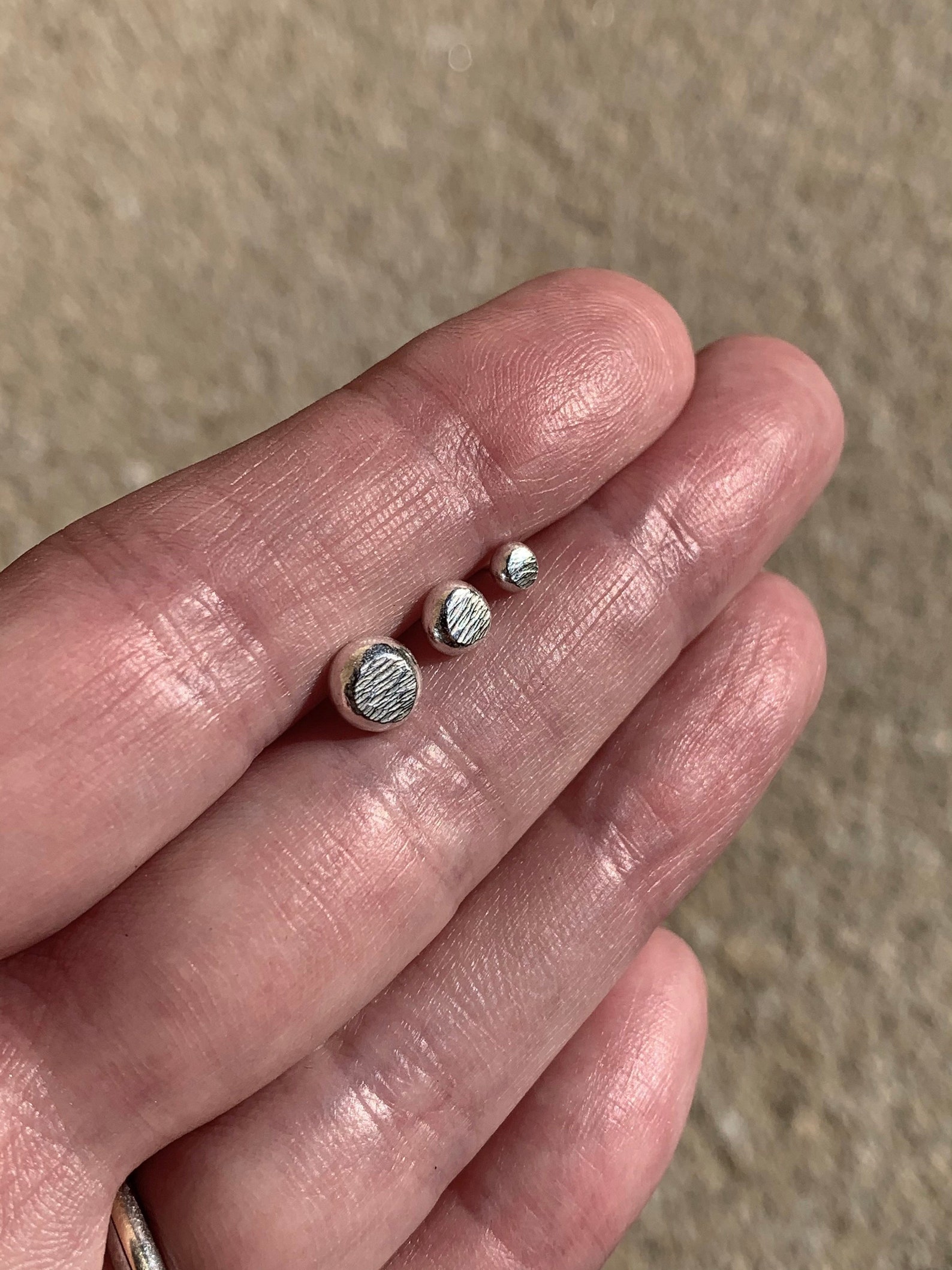 Silver Stud Earrings Small Silver Earring Studs Tiny Silver - Etsy