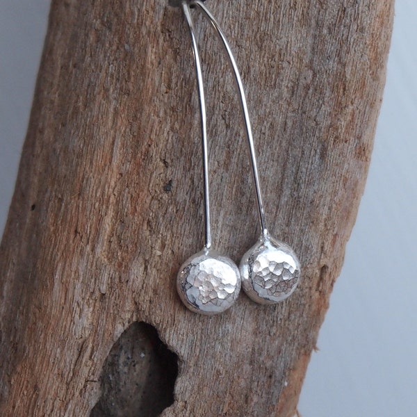 Silver Drop Earrings - Etsy