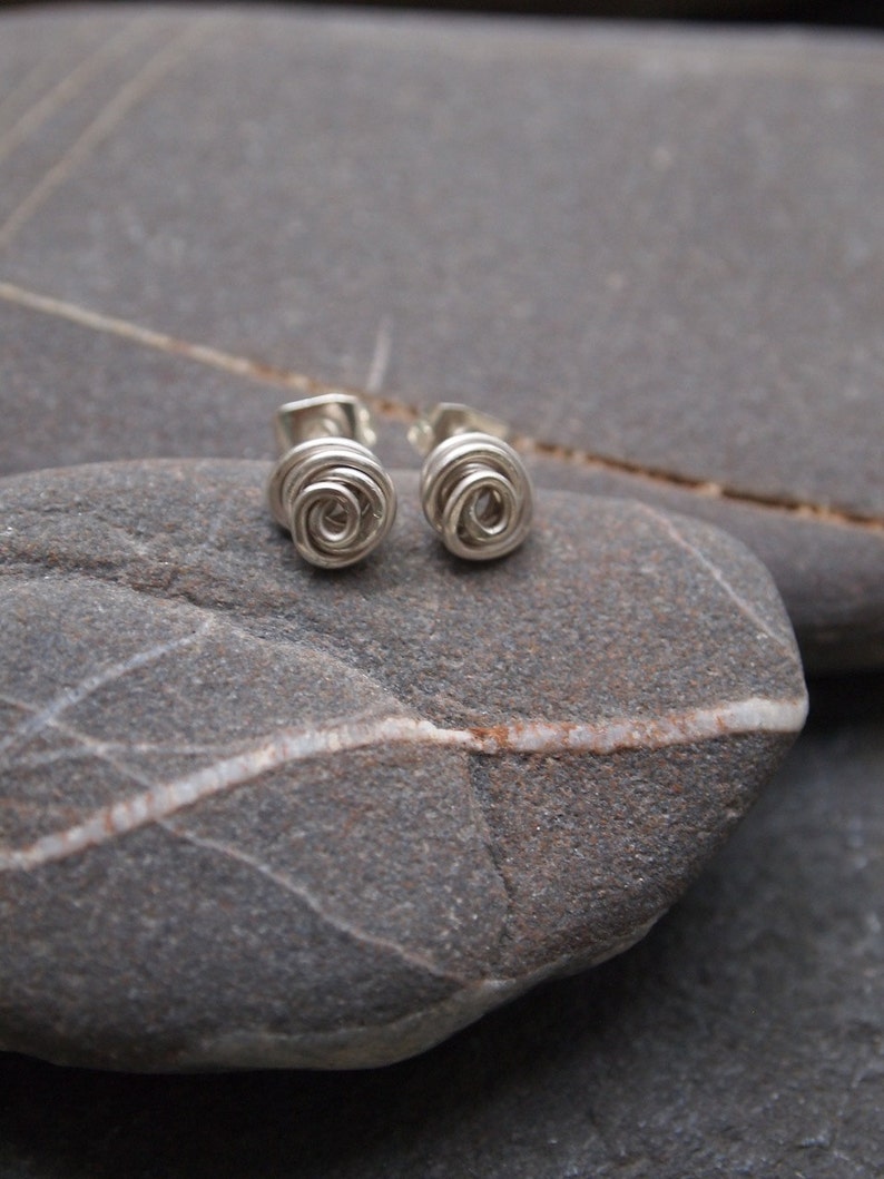 Silver earrings small silver earring studs sterling silver | Etsy