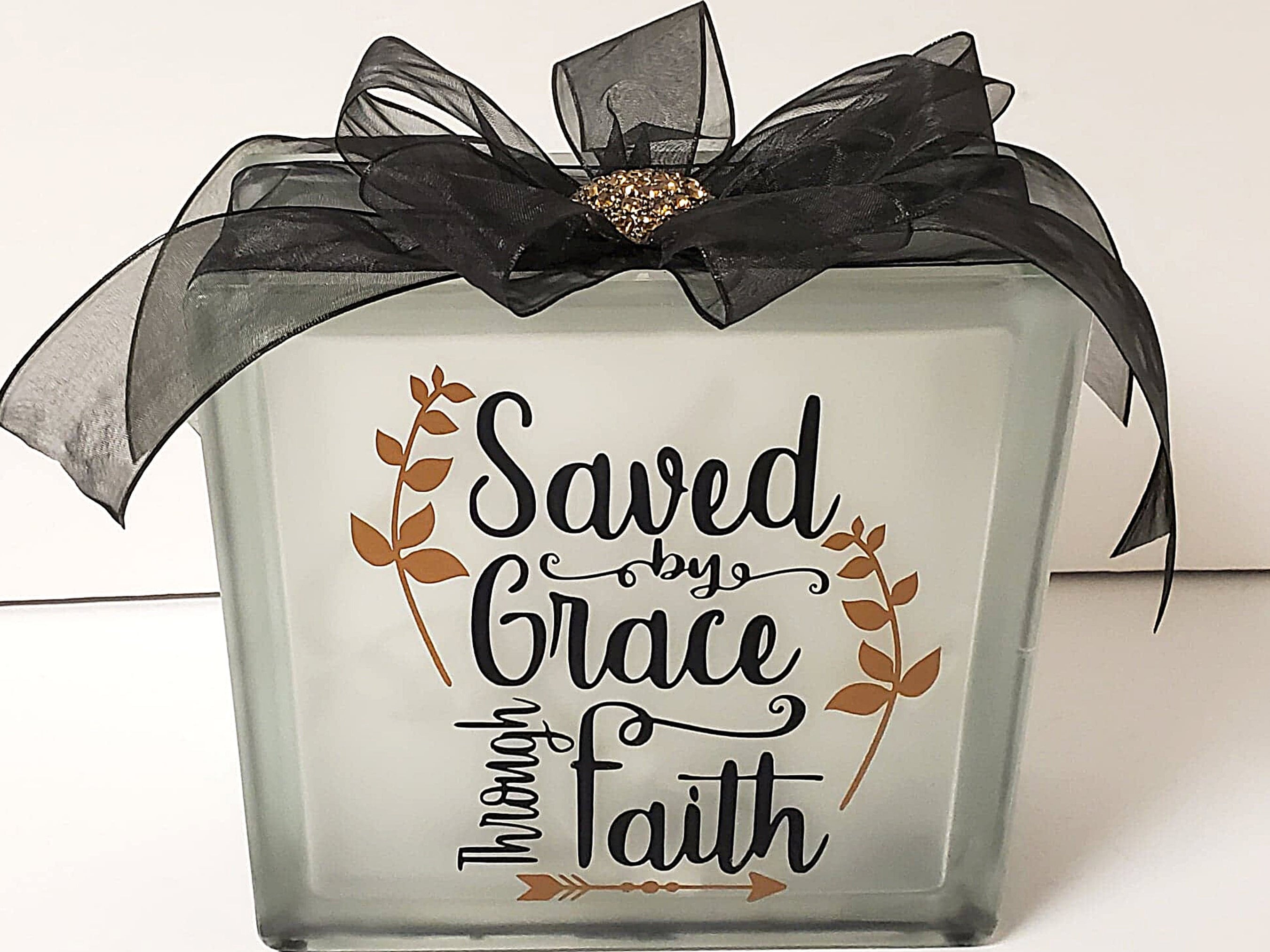 Lighted Glass Block, Glass Block, Inspirational Gift, Religious Gift - Etsy