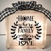 Glass Block, Lighted Glass Block, Family Saying, Glass Cube, Family ...