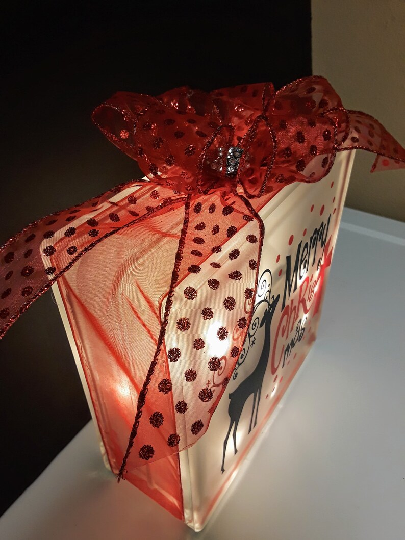 Lighted Glass Block Glass Block Lighted Glass Cube - Etsy