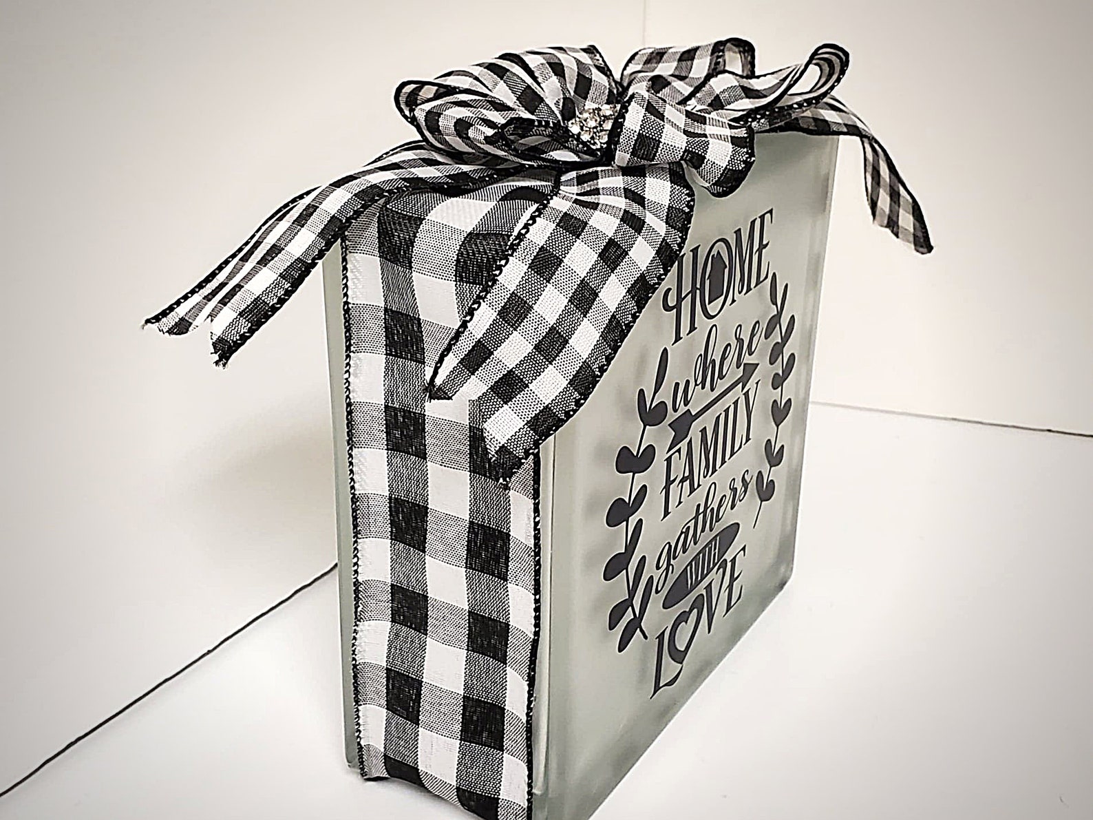 Lighted Glass Block, Glass Block, Family Saying, Family Quote - Etsy