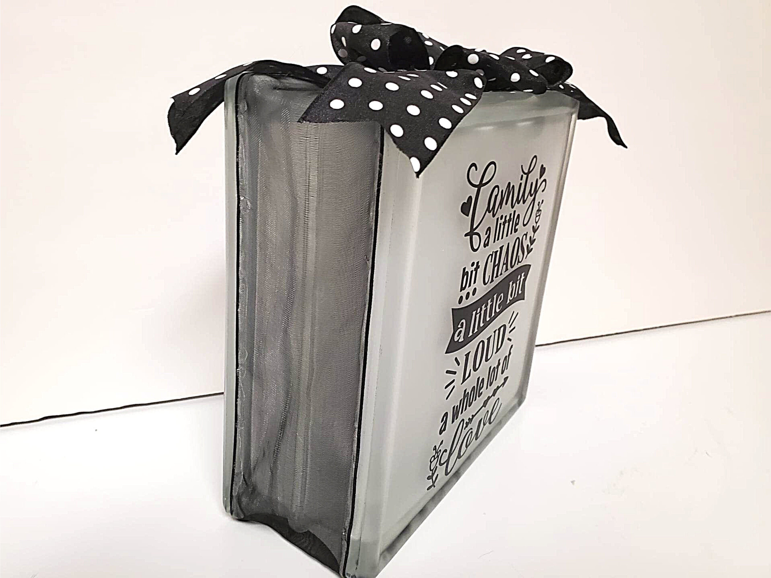 Glass Block, Lighted Glass Block, Family Saying, Glass Cube, Family ...