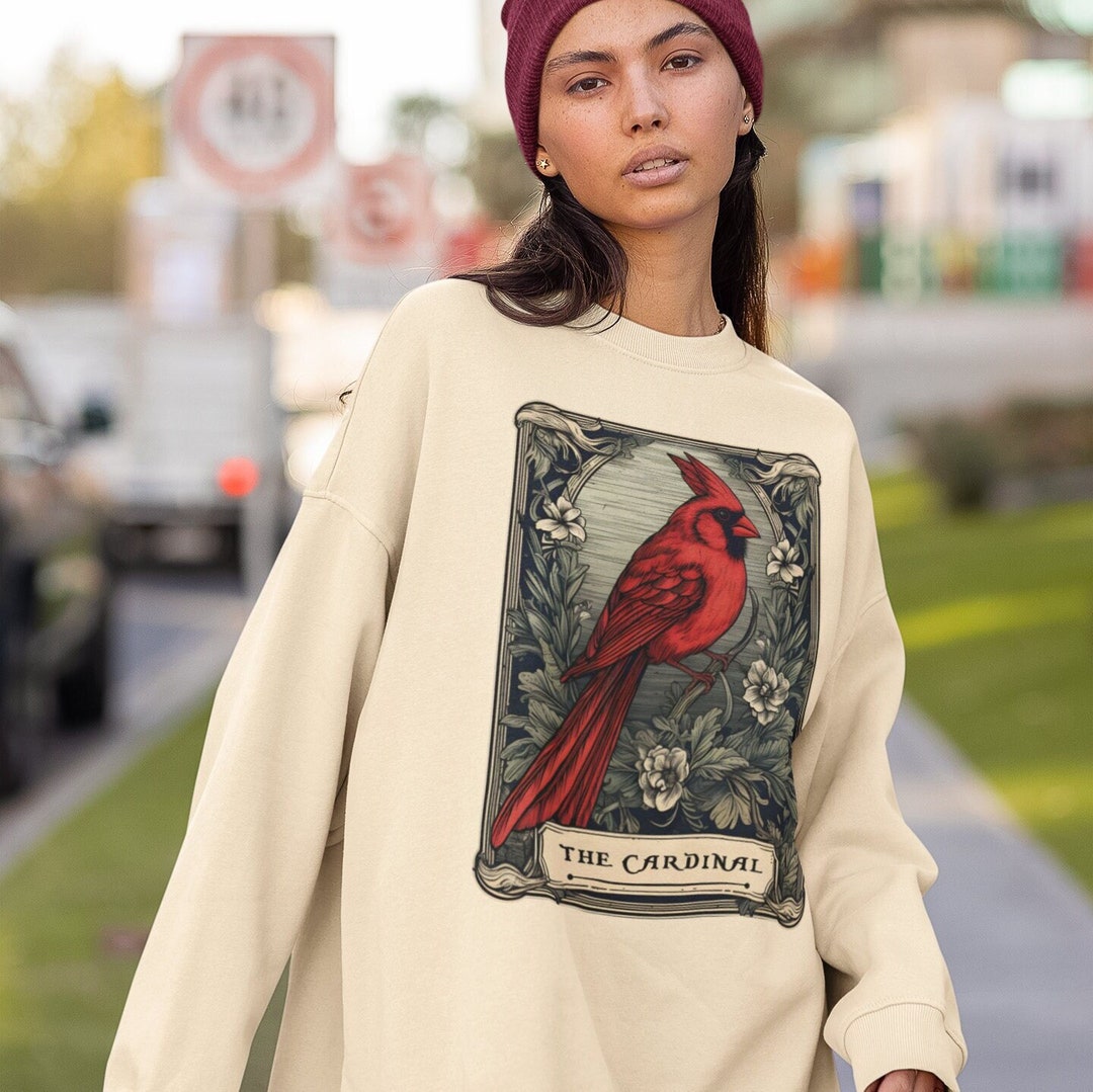 Cardinal Sweatshirt, the Cardinal Tarot Card Sweatshirt, Bird Lover ...