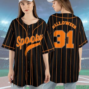 Spooky Halloween 31 Baseball Jersey - Unisex Halloween Shirt - Etsy
