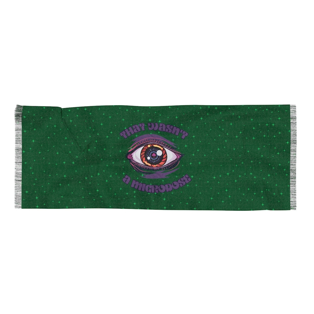 That Wasn't a Microdose Festival Scarf Trippy Acid Rave Pashmina Rave ...