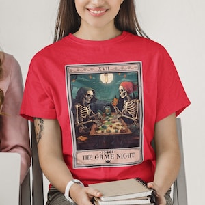 Game Night Shirt, the Game Night Tarot Card Shirt Funny Board Game ...