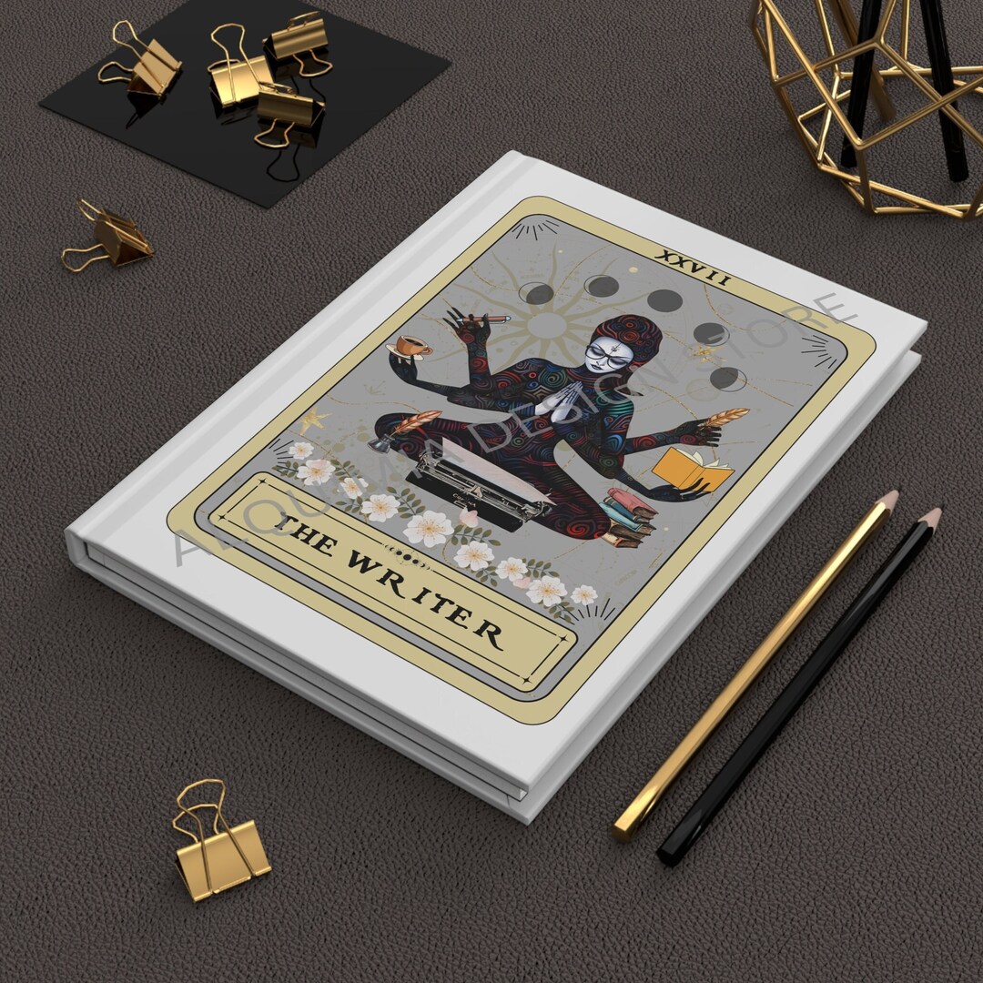 Writing Notebook, the Writer Tarot Card Journal, Writing Goddess Writer ...