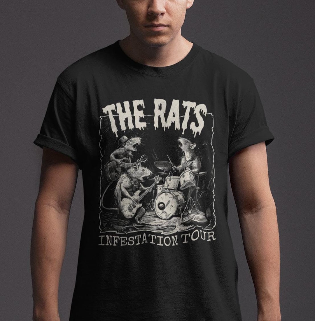 The Rats Infestation Tour T-shirt - Rodent Rock Band Tee - Etsy