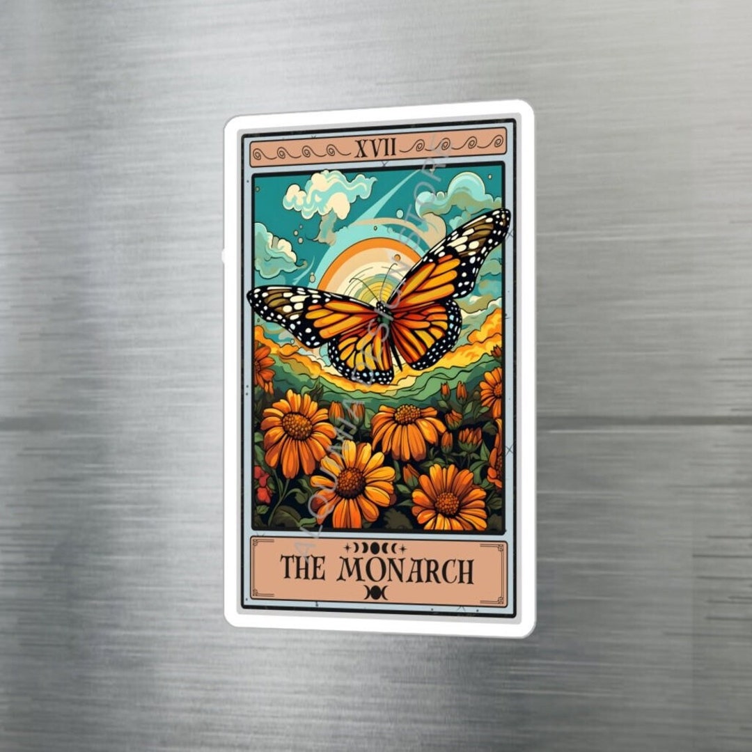 Monarch Stickers, the Monarch Tarot Card Sticker, Monarch Butterfly ...