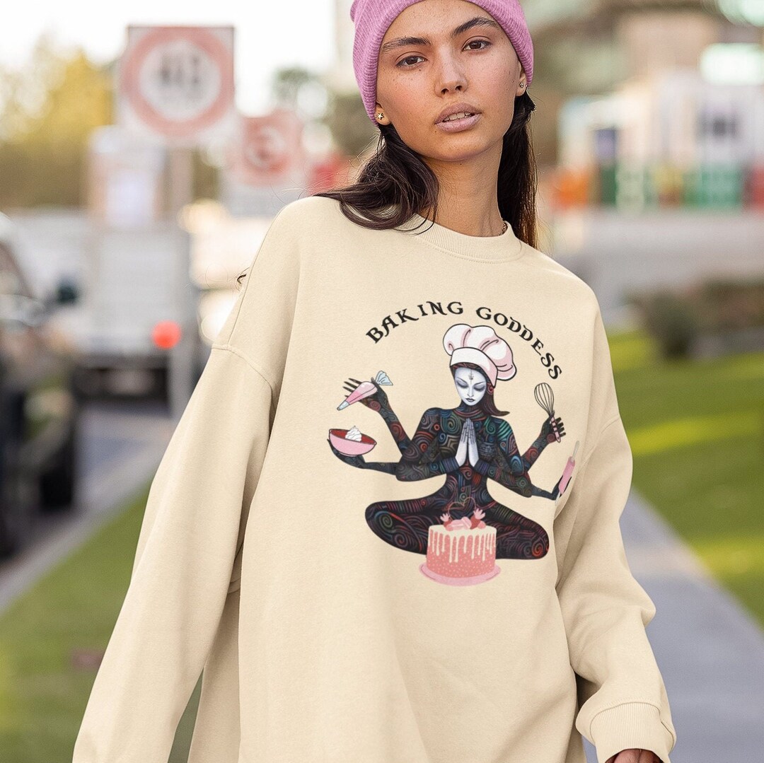 Baking Sweatshirt, Baking Goddess Sweatshirt, Pastry Chef Gift Baker ...