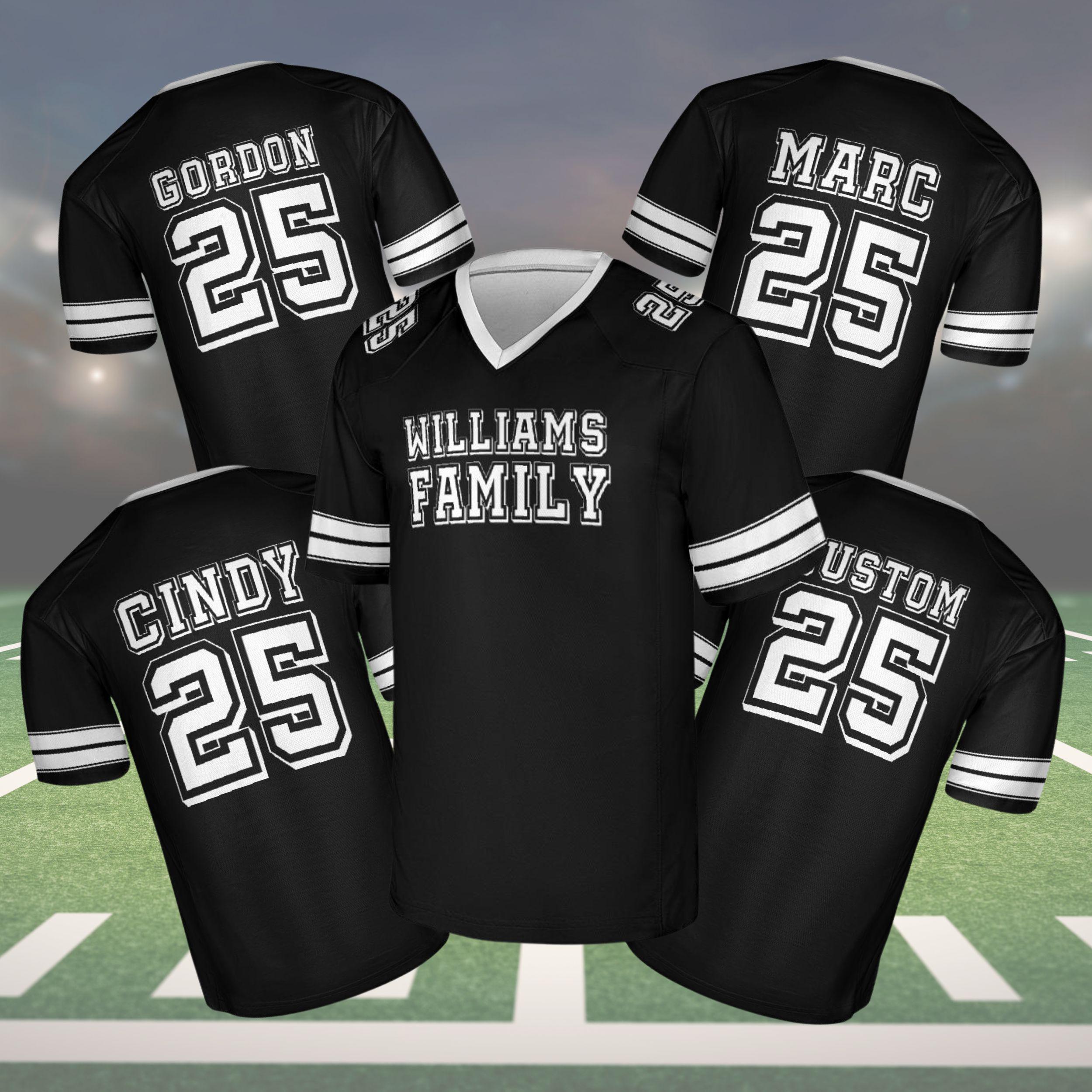 Custom Family Reunion Jersey Shirts: Personalized Name & Number - Etsy