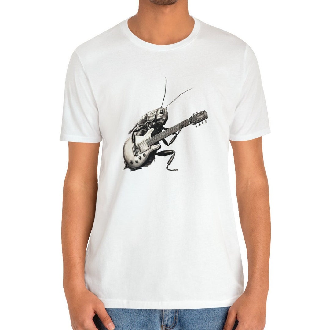 Cockroach Playing Guitar Shirt Cockroach Shirt Guitar Player Gift ...