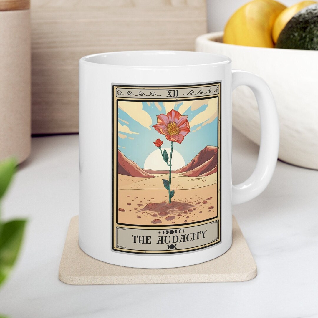 The Audacity Tarot Card Mug, the Audacity Tarot Mug Gift for Tarot ...