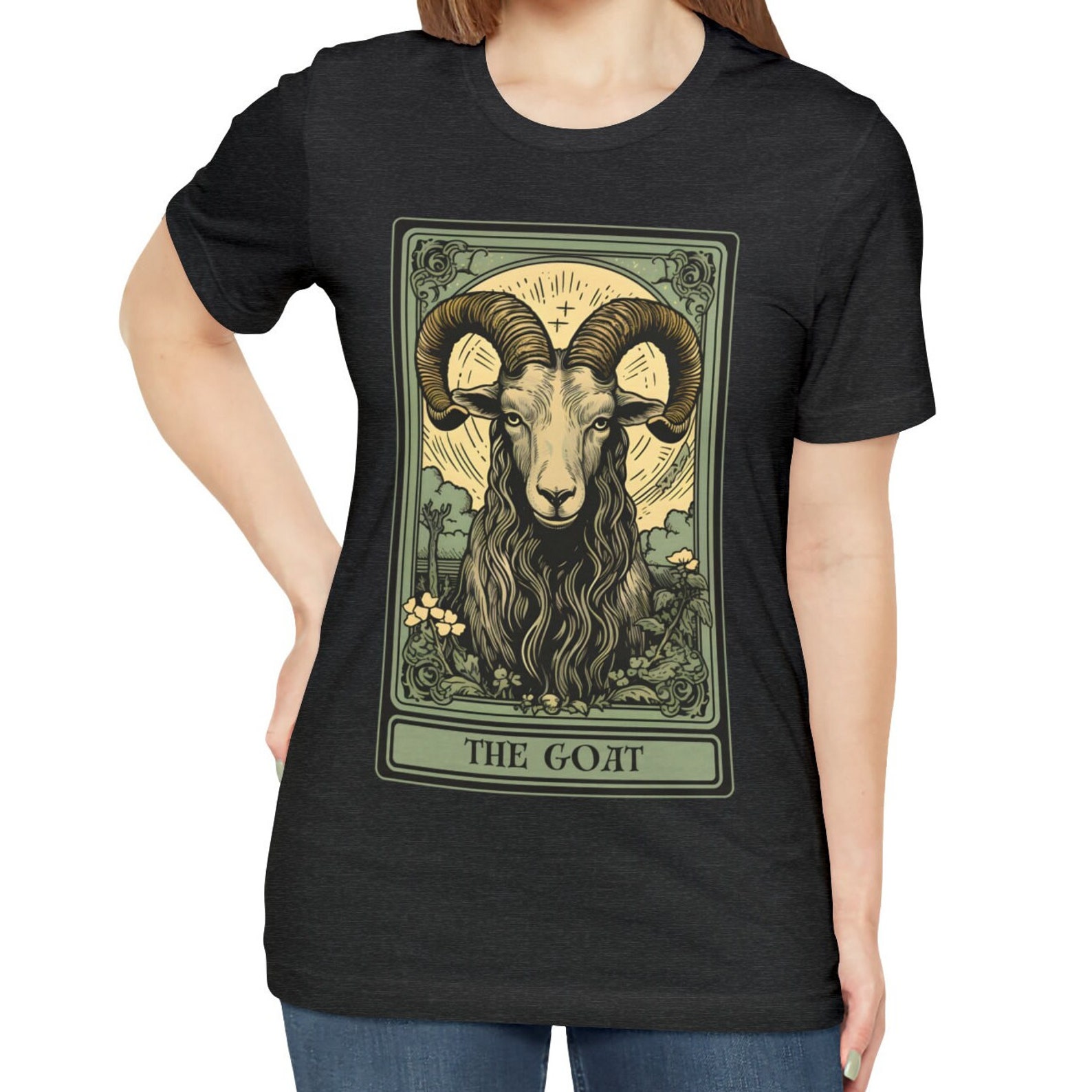 Goat Shirt, the Goat Tarot Card Shirt, Goat Lover Gifts Goat Chinese ...