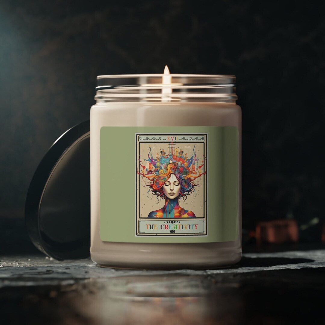 Creativity Candle, the Creativity Tarot Card Candle Gift for Artist ...