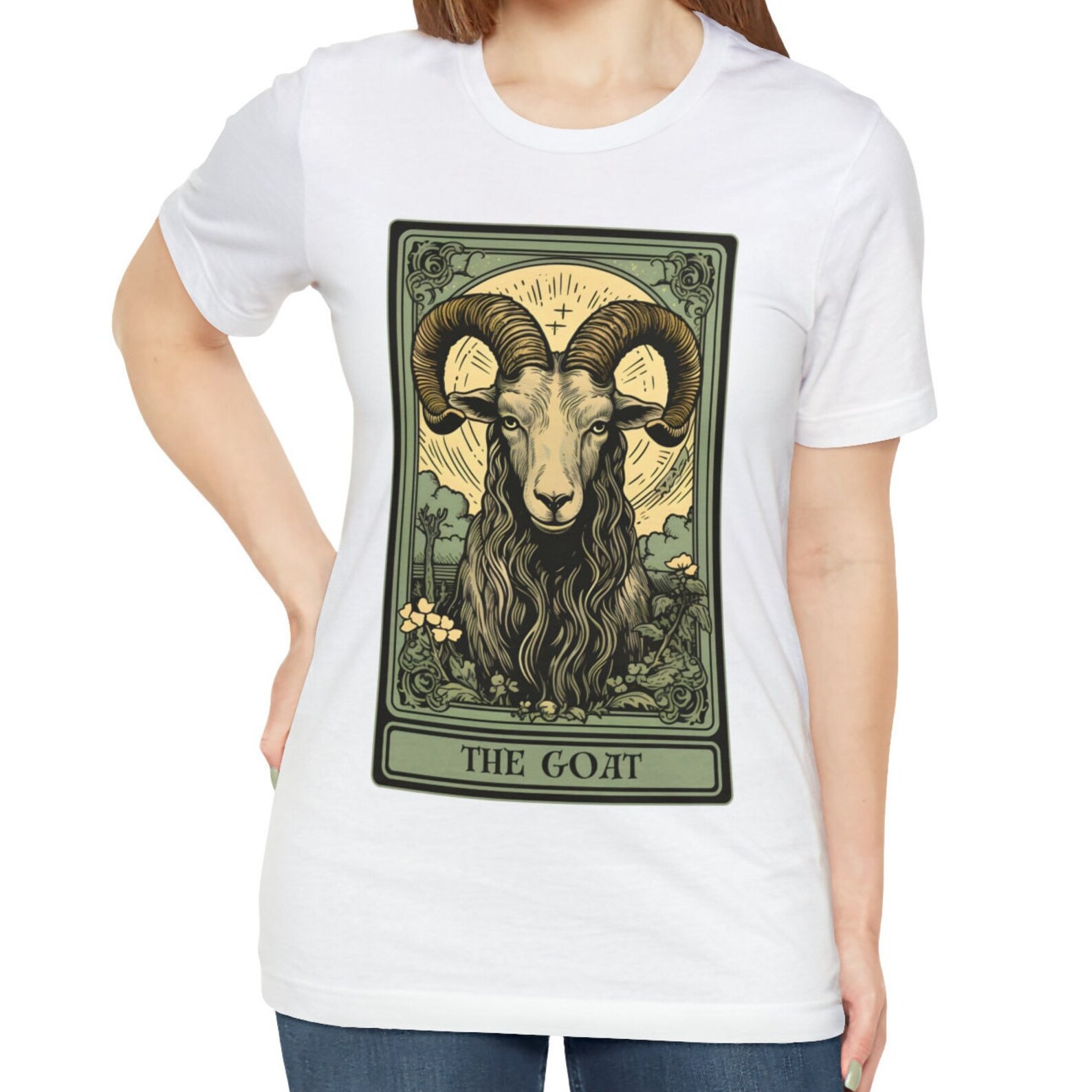 Goat Shirt, the Goat Tarot Card Shirt, Goat Lover Gifts Goat Chinese ...