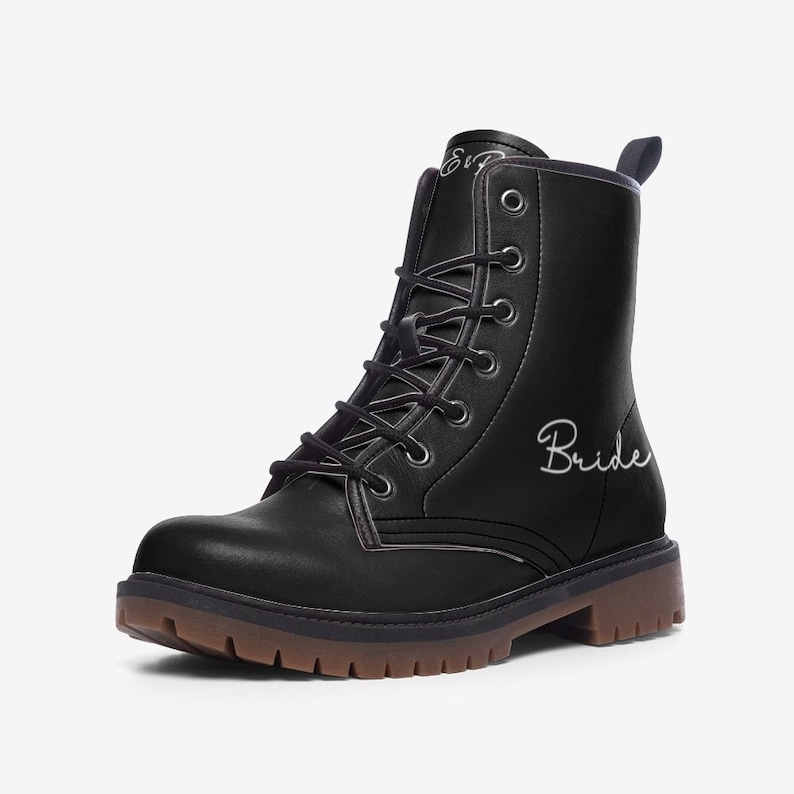 Custom Bride Boots: Custom Vegan Leather Wedding Shoes - Etsy