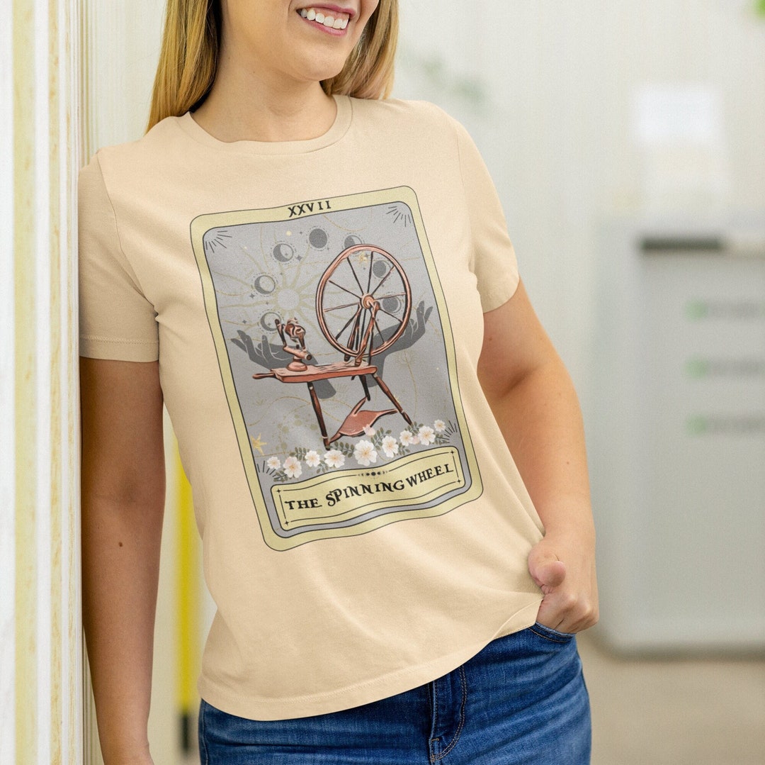 Spinning Wheel Shirt, the Spinning Wheel Tarot Card Shirt, Yarn Lover ...