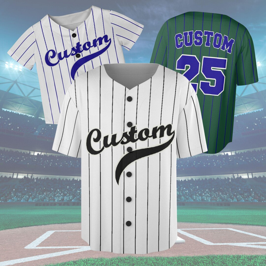 Custom Baseball Jersey, Adult & Kids Personalized Name and Number ...