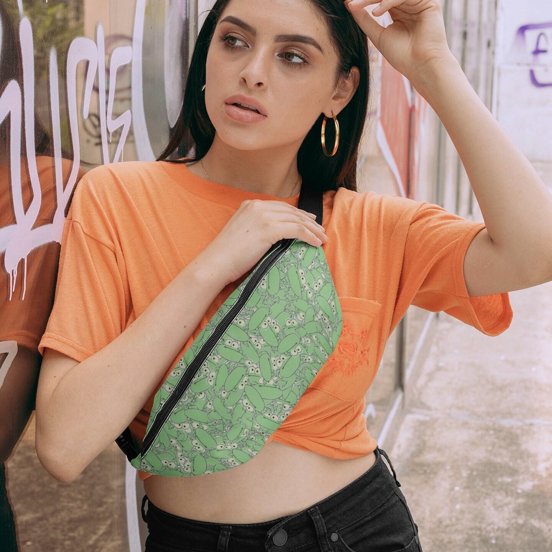 Frog Fanny Pack 14" X 6" Frog Belt Bag Crossbody Bag for Frog Lover ...