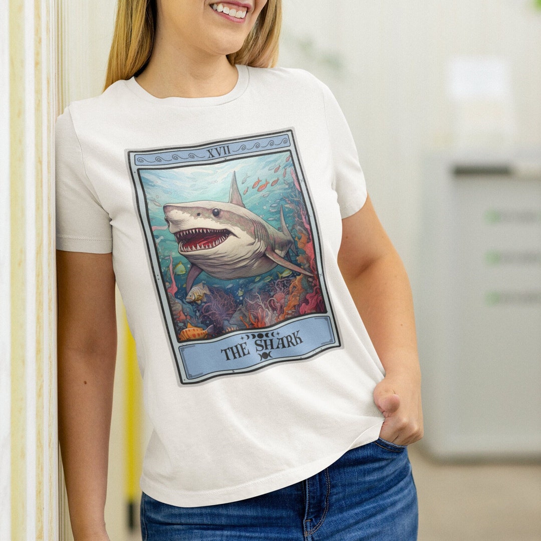 Shark Shirt, the Shark Tarot Card Shirt, Shark Lover Gifts - Etsy