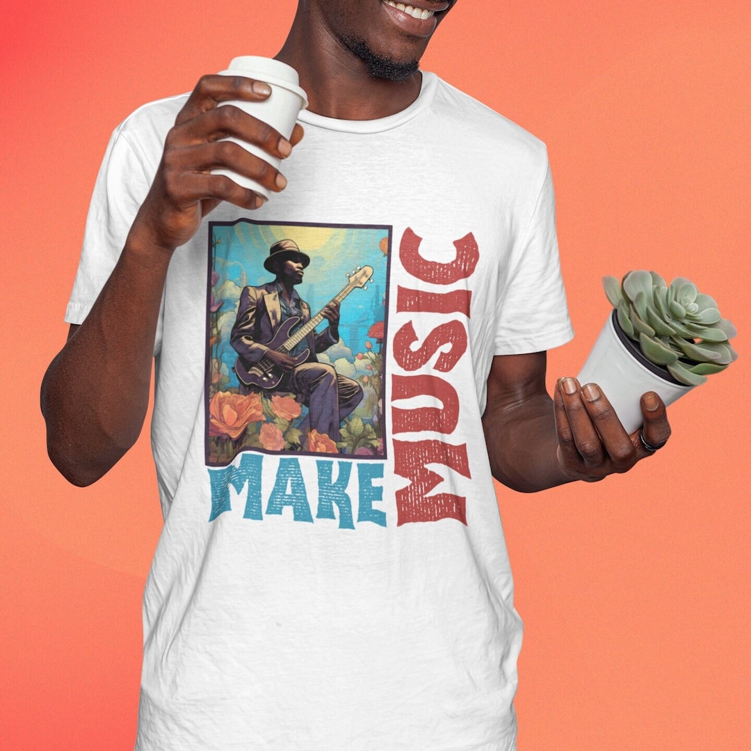 Jazz Bassist Shirt, Jazz Bass Player Gifts Make Music Shirt Jazz Bass ...