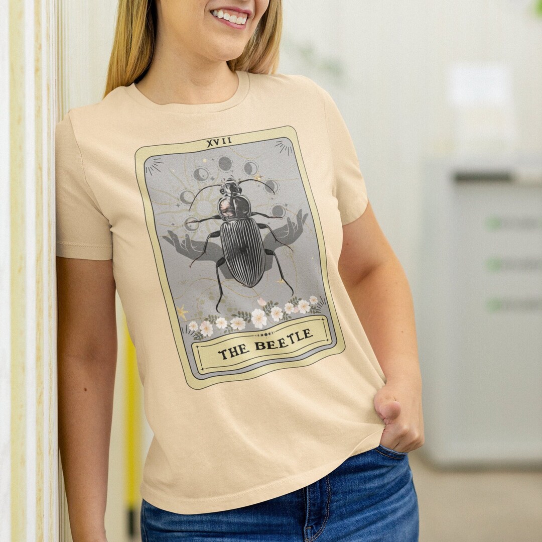 Beetle Tarot Card T-shirt: Entomology Bug Insect Theme - Etsy