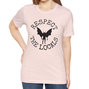 Mothman Shirt, Respect the Locals Mothman T-shirt, Moth Man Cryptid ...