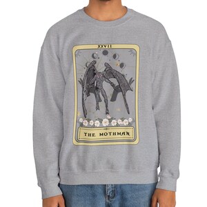 Mothman Sweatshirt, the Mothman Tarot Card Sweatshirt, Cryptid Gift ...