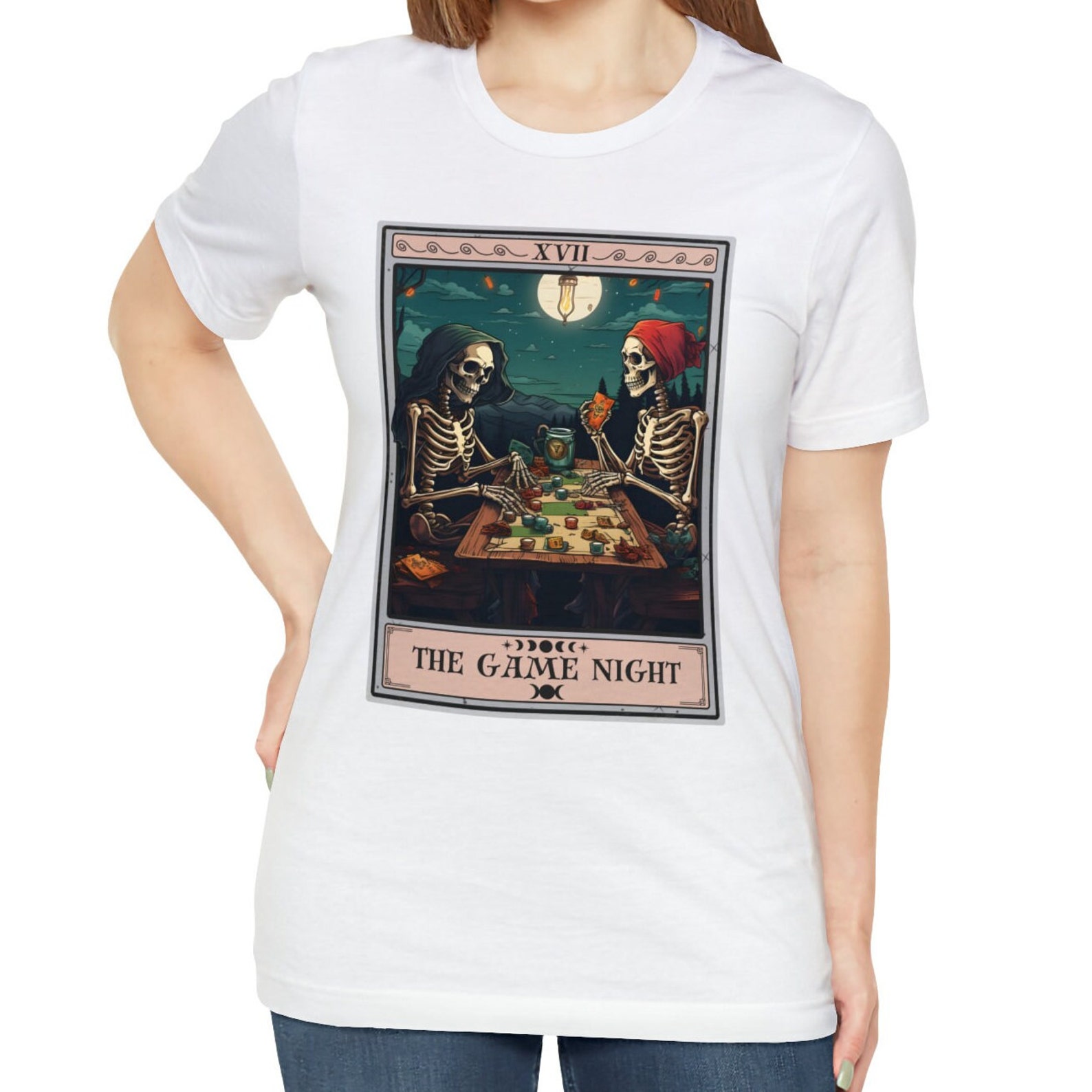 Game Night Shirt, the Game Night Tarot Card Shirt Funny Board Game ...