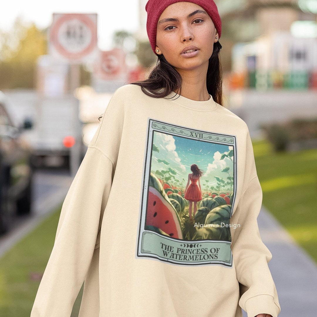 Watermelon Sweatshirt, the Princess of Watermelons Tarot Card ...