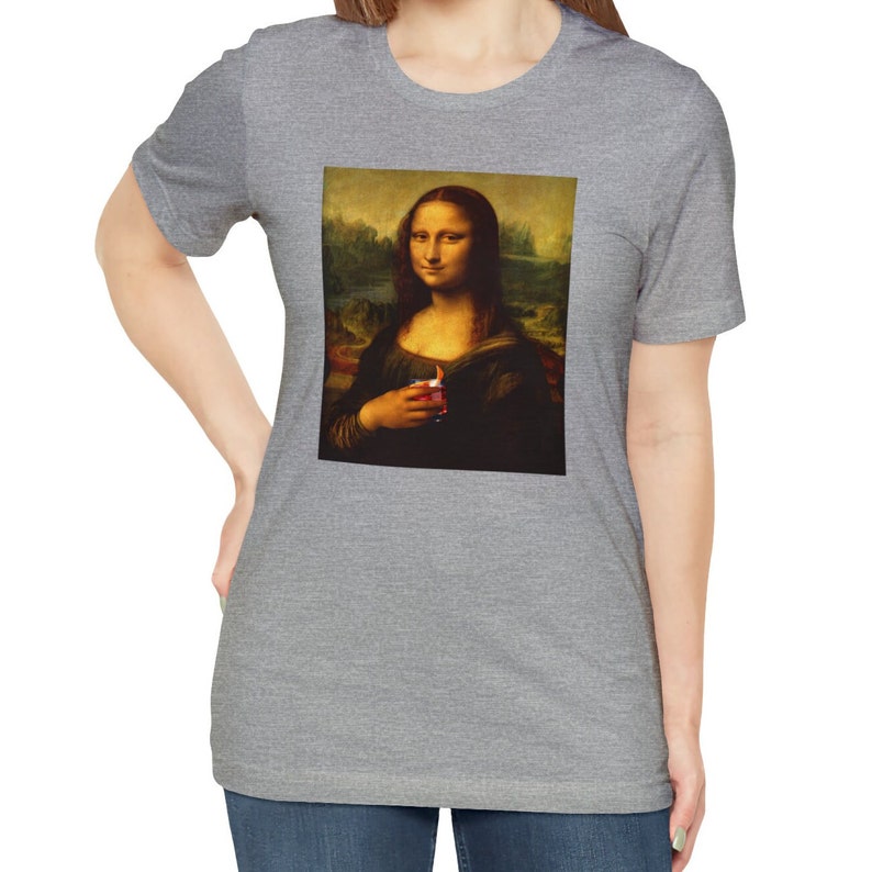 Mona Lisa Negroni Shirt, Negroni Tshirt Mona Lisa Tshirt Cocktail ...