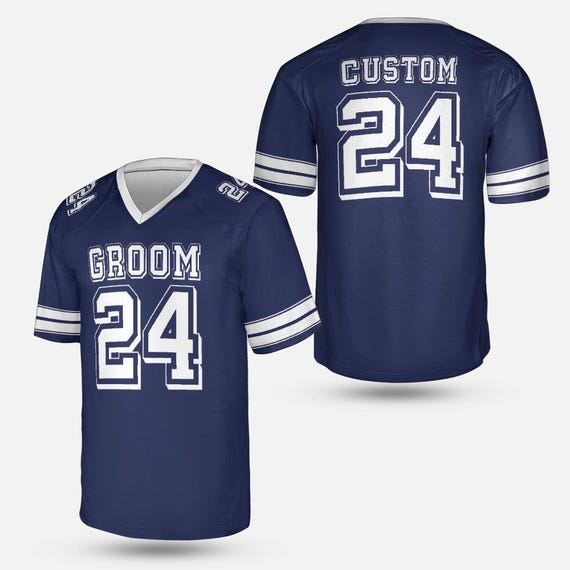 Navy Blue Football Uniforms