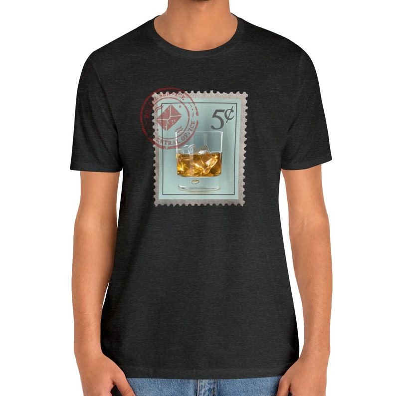 Whiskey Postage Stamp Shirt, Stamp Collector Gift, Whiskey Lover ...