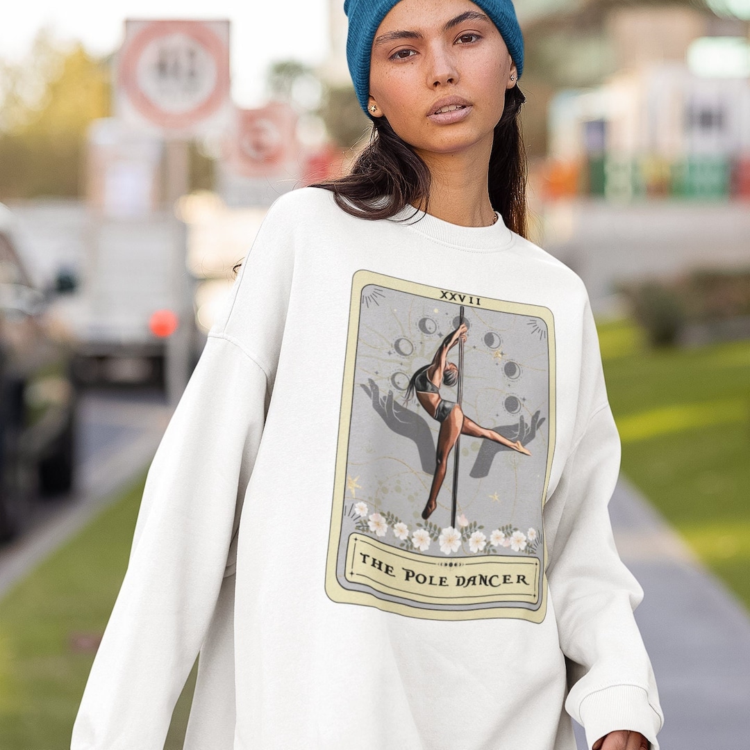 Pole Dancing Sweatshirt, the Pole Dancer Tarot Card Sweatshirt, Pole ...