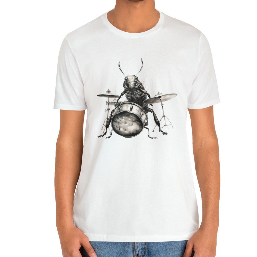 Cockroach Playing Drums Shirt Cockroach Shirt Drummer Gift Cockroach ...