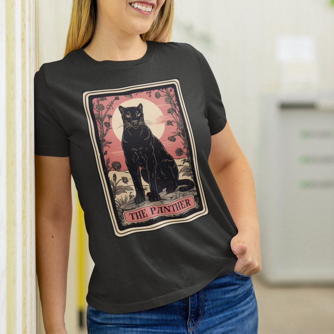 Panther Shirt, the Panther Tarot Card Shirt, Black Panther T-shirt ...