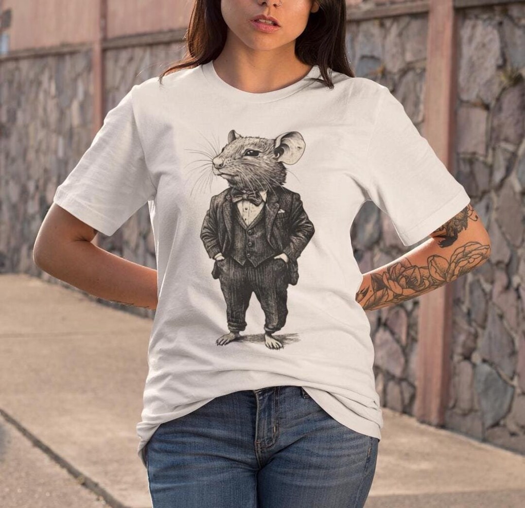 Rat Shirt, Rat Wearing Expensive Suit T-shirt - Etsy