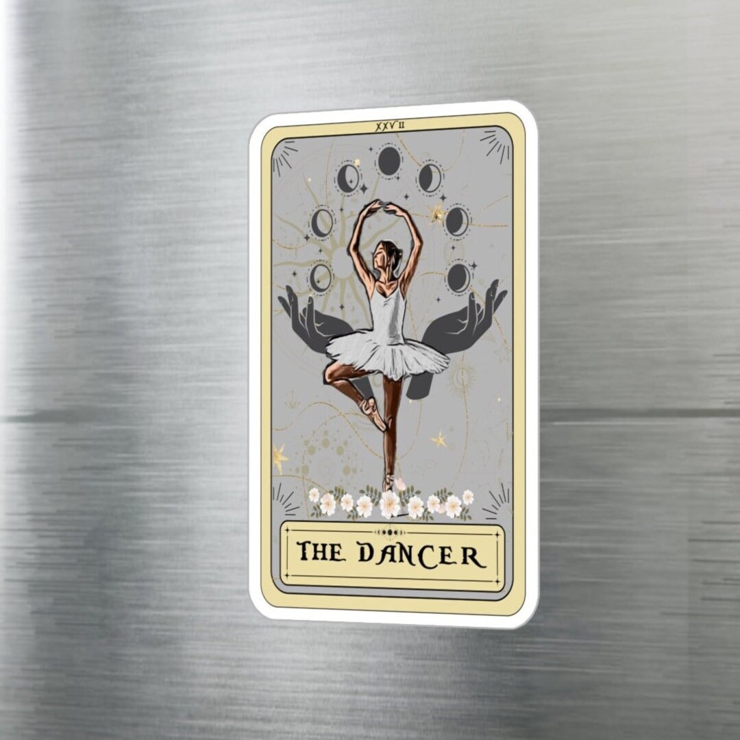 Dancing Stickers, the Dancer Tarot Card Sticker 3" X 4" Vinyl Sticker ...