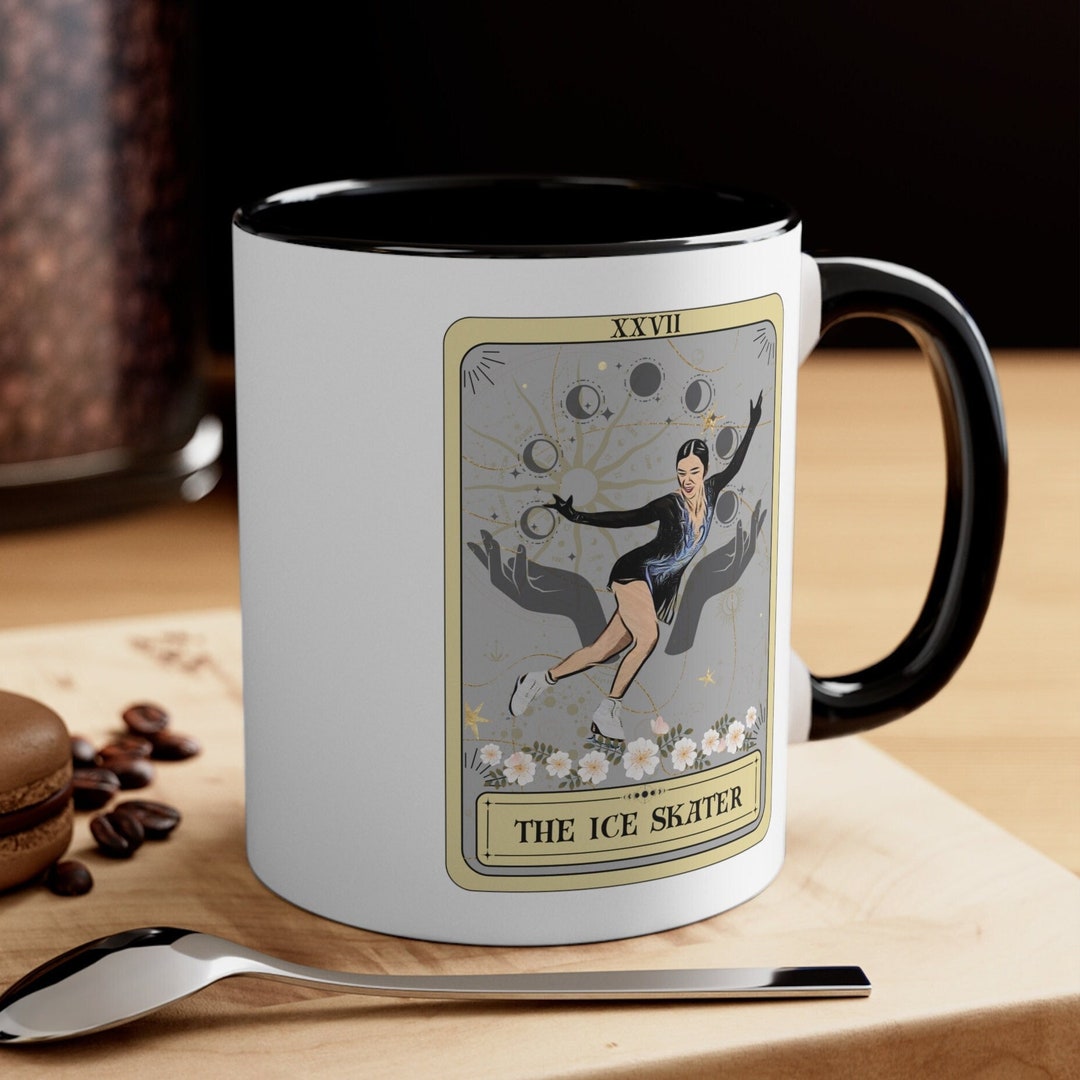 Ice Skating Mug, the Ice Skater Tarot Card Mug, Ice Skating Gift Coffee ...