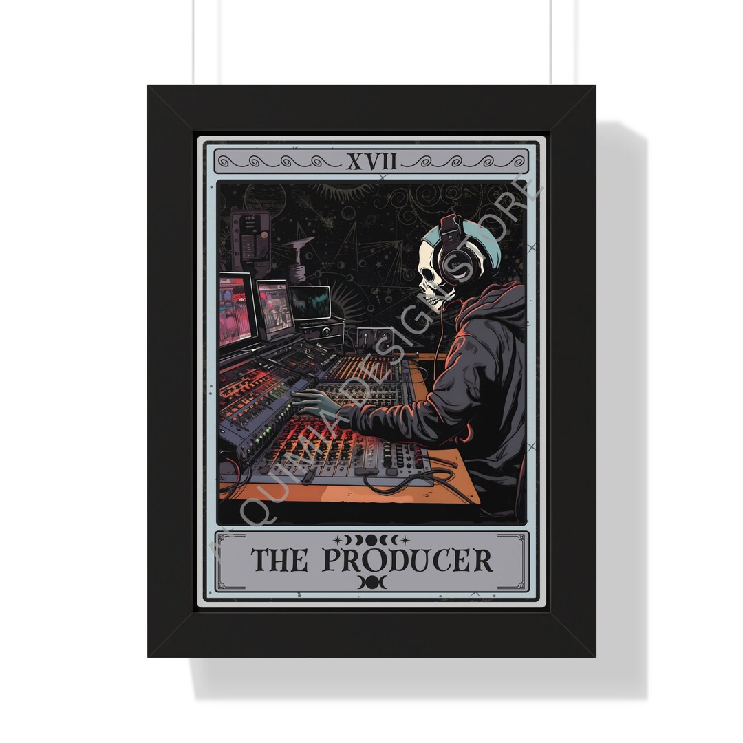 Music Producer Gifts, the Producer Tarot Card Wall Art, Recording ...