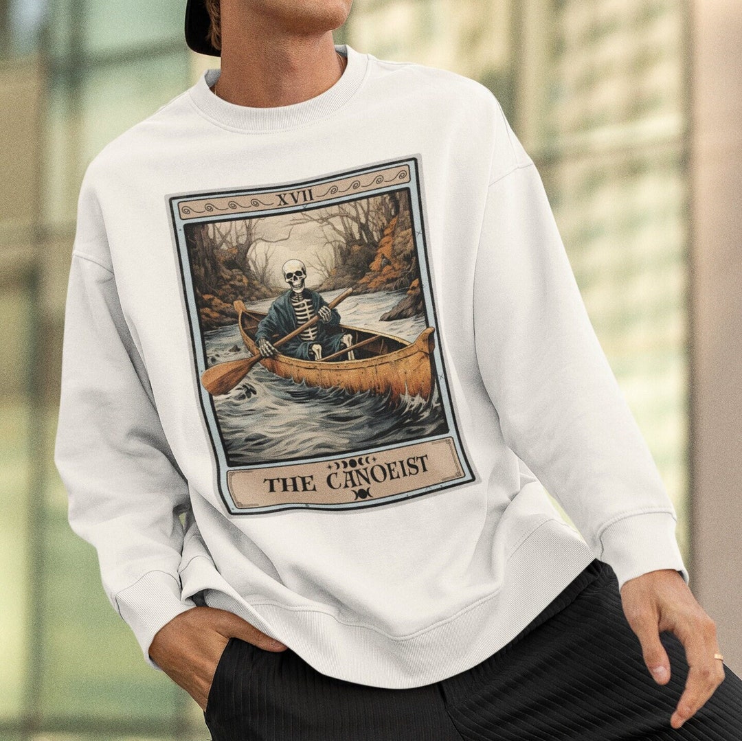 Canoe Sweatshirt, the Canoeist Tarot Card Sweatshirt, Canoeing Gift ...