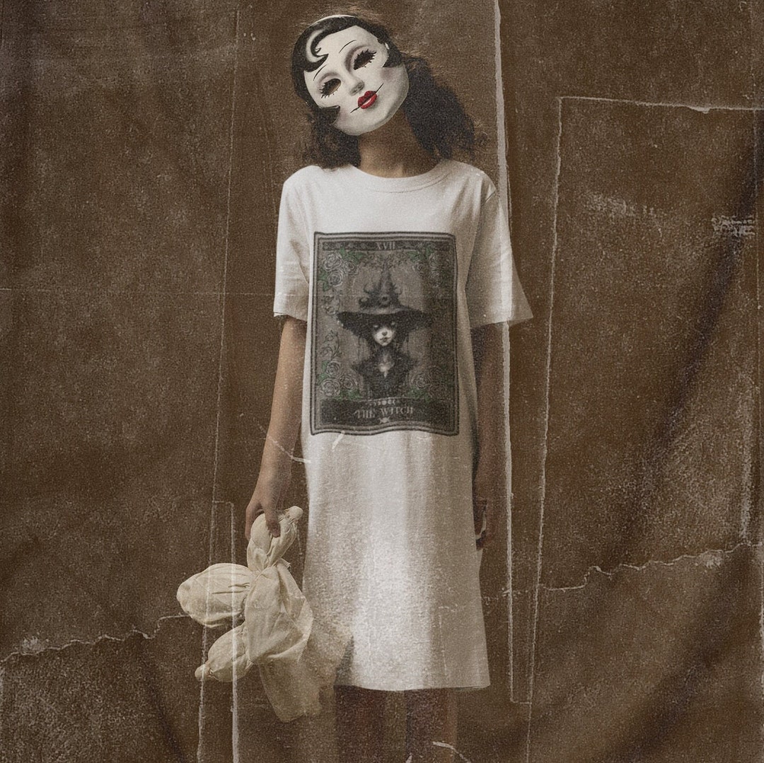 Halloween Witch Shirt, Creepy Witch Tarot Card Shirt, Witchy Stuff ...